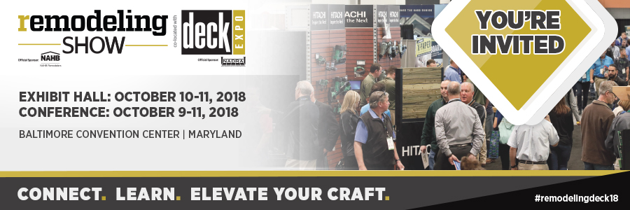 Deck Expo 2018 - Visit Tufdek Booth 741 Baltimore Convention Center