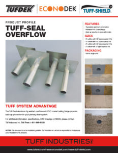 Tufdek™ Waterproof Decking Brochures & Product Profile Pages