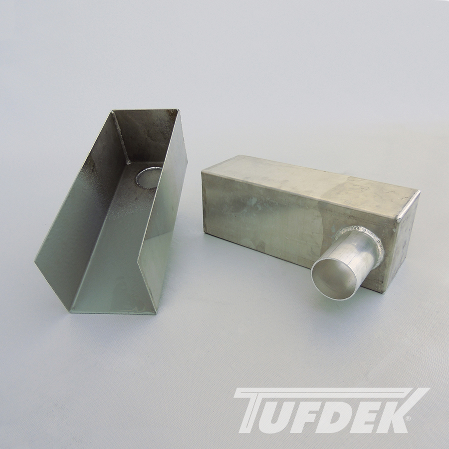 Aluminum Scupper Box for Tufdek Waterproof Vinyl Decking